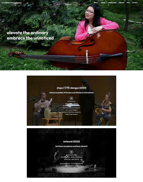 Best Music and Sound Portfolio Website Examples - Pixpa