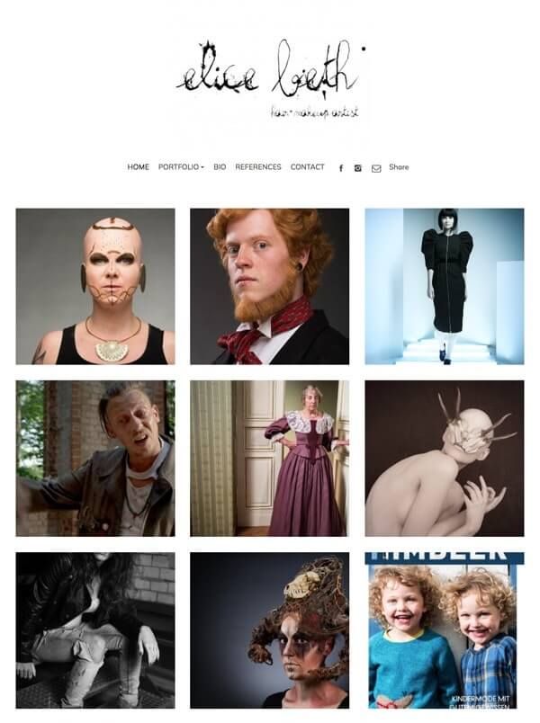 Best Hair Stylist Portfolio Website Examples - Pixpa